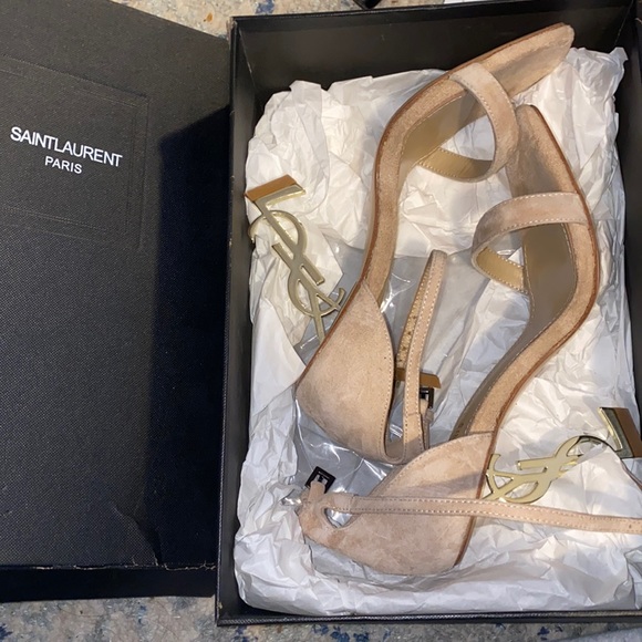 Yves Saint Laurent | Shoes | Ysl Tan Heals | Poshmark